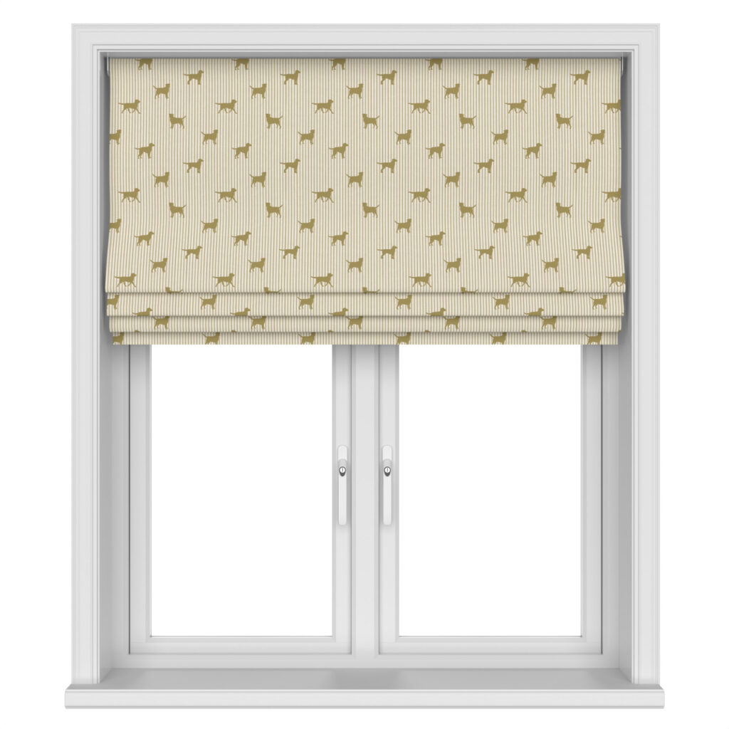 Emily Bond Marley Gold Motorised Blind | BlindsbyPost