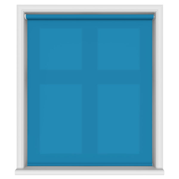 Unicolour Cyan Motorised Blinds UK - BlindsbyPost