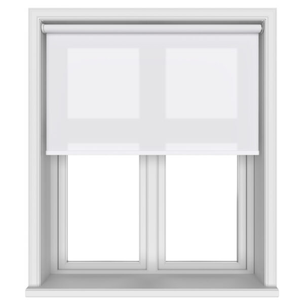 Unicolour White Motorised Blinds UK - BlindsbyPost