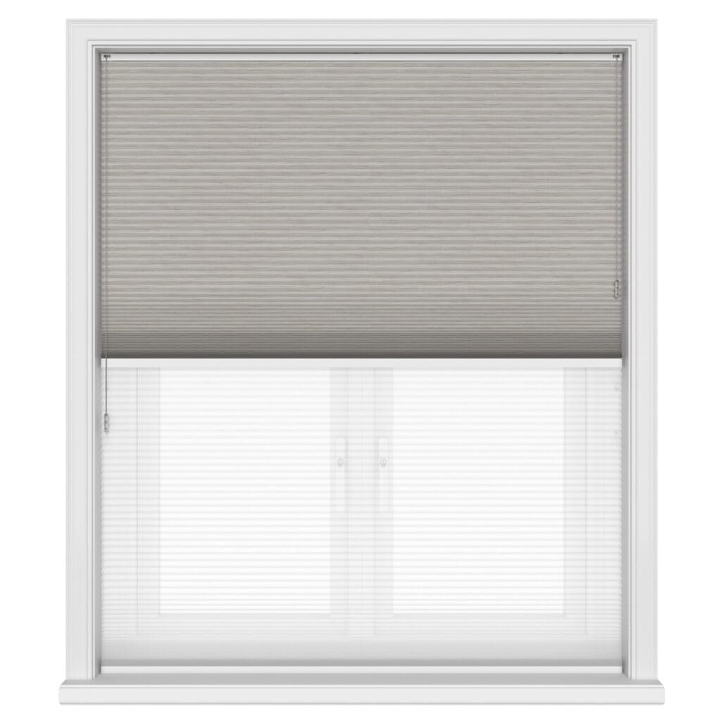 Tribeca Blockout Grey Dawn Day & Night Blinds UK - BlindsbyPost